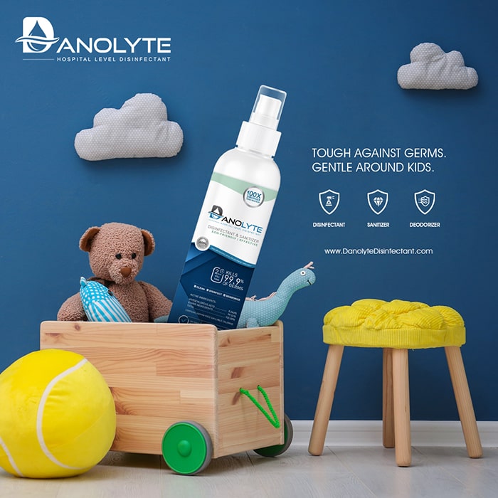 Danolyte Disinfectant 100ml | On-The Move-Spray:200ppm HOCl